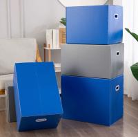 China Blue Plastic Corrugated Containers Reusable PP Sheet Box 600x400x300mm Stackable for sale