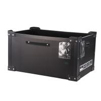Quality Recyclable Plastic Shipping Box Black Corrugated Box UV Resistant With Strong for sale