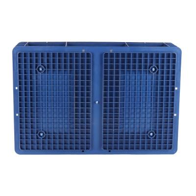 China Blue Plastic Divider Boxes Recyclable Plastic Crates With Dividers for sale