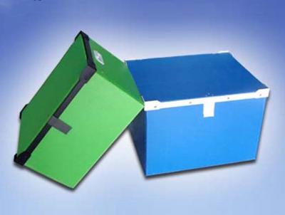 China Industrial Plastic Shipping Box Blue / Green Corrugated Plastic Moving Boxes for sale