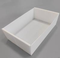 Quality White Custom Corrugated Plastic Box Stackable Corrugated Plastic Tray Strong for sale