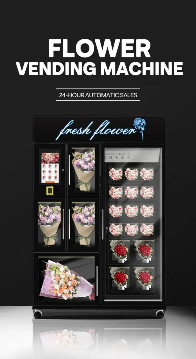 Haloo Vending Machine Supplie R20 Locker Touch Screen Flower Vending Machine 9