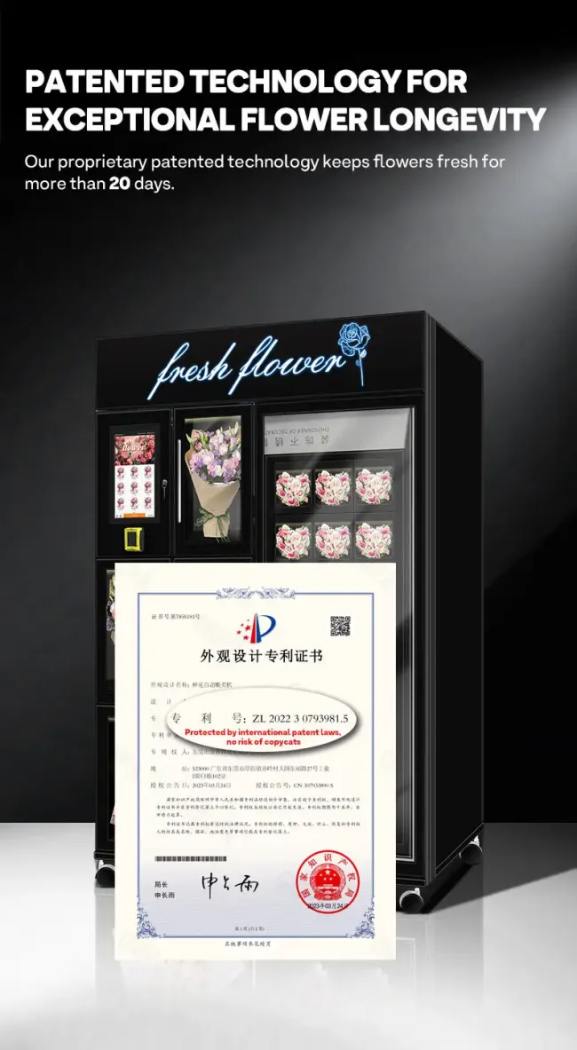 Haloo Vending Machine Supplie R20 Locker Touch Screen Flower Vending Machine 14