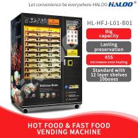 China 24 hours hot meal vending machine with microwave fast heating function for sale