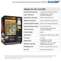 China 24 hours hot meal vending machine with microwave fast heating function for sale