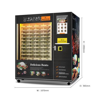 China Grote van de het Ontbijtmaaltijd van het Capaciteits Automatische Snelle Voedsel van de de Lunchdoos Hete het voedselAutomaat met Microgolf het Verwarmen Te koop