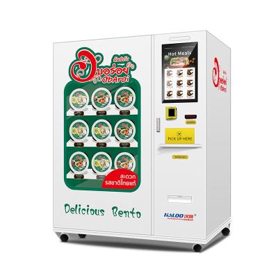 China Máquina de venda automática de congelação totalmente automático da lancheira das refeições da congelação de alimento com aquecimento de micro-ondas e porto do recolhimento da cutelaria à venda