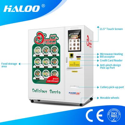 China Máquina de venda automática de congelação totalmente automático da lancheira das refeições da congelação de alimento com aquecimento de micro-ondas e porto do recolhimento da cutelaria à venda