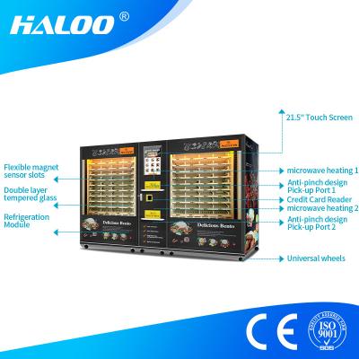 Cina Distributore automatico caldo dell'alimento dei Governi di grande capacità 2 con riscaldamento a microonde ed il touch screen astuto in vendita