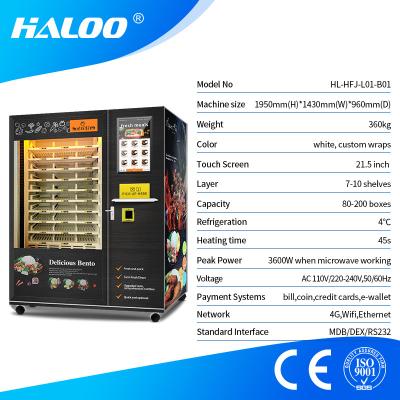 China Automat der College-Campus-warmen Mahlzeiten mit Automaten der Heizungs-Funktions-automatischem warmen Mahlzeiten zu verkaufen