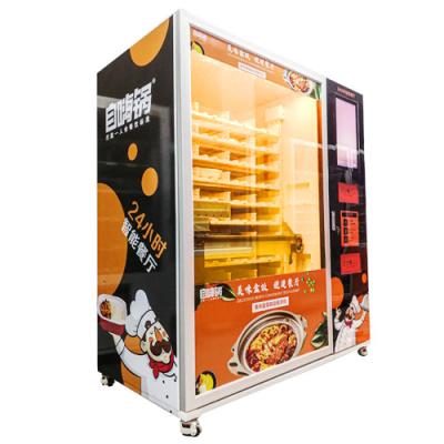 China Máquina de venda automática feita sob encomenda congelada do aquecimento de micro-ondas da refeição dos alimentos frescos à venda