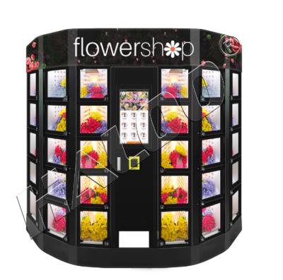 China Haloo Vending Machine Supplier Vendo distributeur de fleurs Custom Fully Automatic Vending Machine Touch Flower Vending Machine for sale