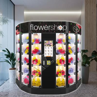 China Haloo Vending Machine Supplier Vendo distributeur de fleurs Custom Fully Automatic Vending Machine Touch Flower Vending Machine for sale