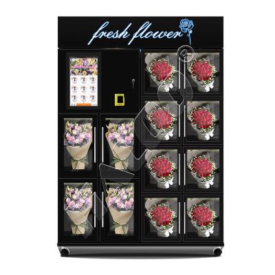 China Haloo Vending Machine Supplier Smart Touch Screen Full Automatic Kiosk 12-lattice Customized Logo Gifts Flower Vending Machine for sale