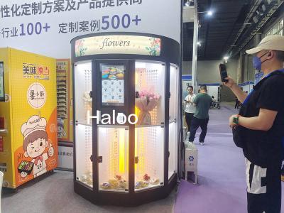China Haloo 9-Lattice Custom Logo Flower Vending Machine with Cooling Function for Gift Giving ﻿ for sale