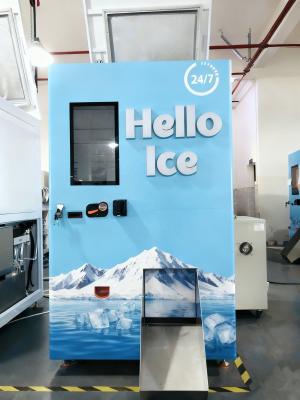 China Haloo Vending Machine Supplier Screen 24 Hour Ice Vending Machine for Automatic Packing Ice ATM Ice Vending Machine for sale