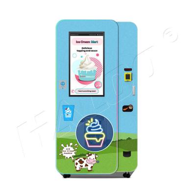 China Haloo Ice Cream Vending Machines With 32 Inch Touch Screen and Pre-cooling and Fresh-keeping Function for sale