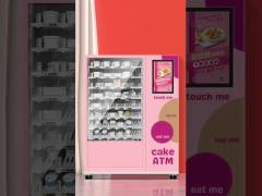 Haloo Vending Machine Manufacturer 21.5 Inches Advertisement Smart Touch Screen  Cake Vending Machine
