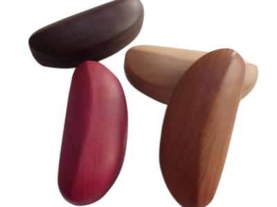 China wooden imitation leather sun glasses case for hot sell for sale