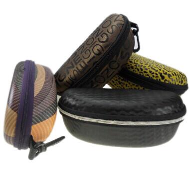 China eva zipper eye glasses cases with clip for sale
