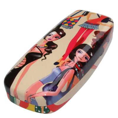China medium size fashion hard eyeglasses cases with your design pattern printed for sale