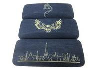 China newest hard eyeglasses cases with clients logo embroidery for sale