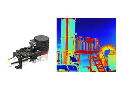 China 10mK NETD Optical Gas Imaging MWIR Camera Module For Visualizing Gas Leaks for sale