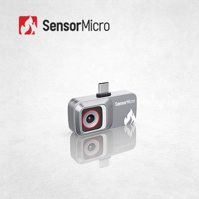 China Affordable Smartphone Attachment Thermal Imaging Camera with 120×90 Resolution and 12μm Pixel Size Wafer-Level-Package for sale