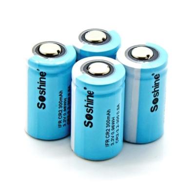China LiFePo4 battery 15266( IFR CR2) 3.2V 300mAh for sale