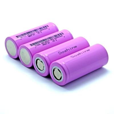 China Soshine IFR 26650 3200mAh 30A 3.2v Rechargeable Flat Top Batteries-Pink for sale