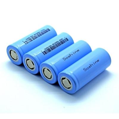 China Soshine NCR 26650 5000mAh 15A 3.7v Rechargeable Flat Top Batteries-Blue for sale