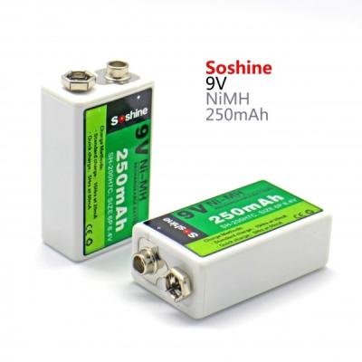 China 9V Ni-MH Rechargeable Battery:250mAh 8.4V for sale