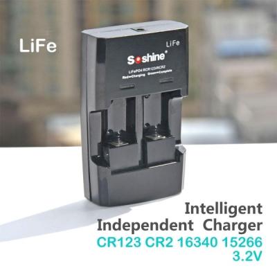 China Intelligent Independent LiFePO4 Battery Charger For RCR123 CR2 3.2V|S5-Fe for sale