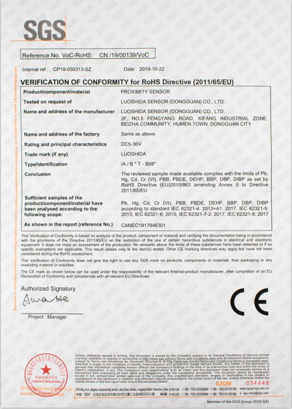 RoHS - Luo Shida Sensor (Dongguan) Co., Ltd.