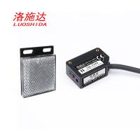 China Q31 Plastic Retro Reflective Square Laser Sensor Switch NPN PNP Output Distance Adjsutable for sale