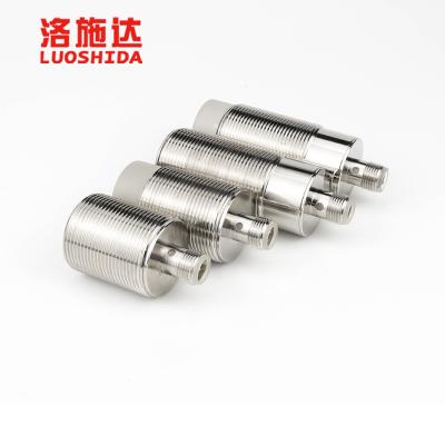 China M30 4-Pin Inductive Proximity Sensor Connector NPN PNP Plug Type Cylinder Shape DC10-30V IP67 Flush Mounting Brass Nickel for sale