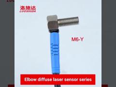 Elbow 90 Degree M4 Micro Proximity Sensor Precision Laser Distance Measurement
