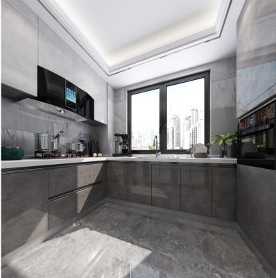 China Armadi da cucina modulari pronti delle nuove porte UV bianche moderne di progettazione for sale