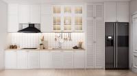 China 1500MM Acrylic Panel Solid Timber Kitchen Cabinets Oak Island Kitchen Cabinets for sale