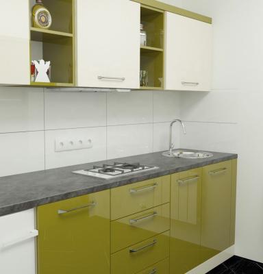 Cina Alti armadietti di legno moderni modulari moderni lucidi della dispensa degli armadi da cucina di DTC 1.8m in vendita