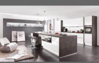 China Solid Wood Kitchen Cabinets With Countertop And Upper Cabinet for sale