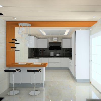 Cina Lo stile dello spazio del canestro degli armadi da cucina di Mdf Modern Modular dell'organizzatore della dispensa fissa lo stoccaggio in vendita
