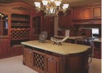 China 2.8m Solid Wood Kitchen Cabinets Island Bar for sale