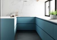 China 450MM Blue Modern Modular Kitchen Cabinets for sale