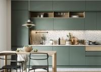 China 450MM Blue Modern Modular Kitchen Cabinets for sale
