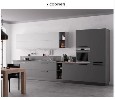 China 16 / armadi da cucina moderni del compensato della fazione italiana di 18mm Grey And White for sale