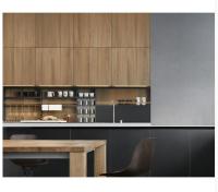 China Simple modular custom cheap solid wood kitchen cabinets for kitchen furniture for sale