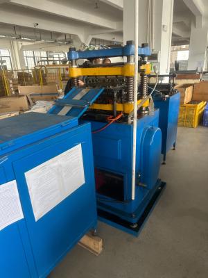 China 450mm Fin width PLC controlled servo drive Radiator Fin Forming Machine with  0~25 times /min Feed frequency  0~4000 mm/min Feed speed for sale