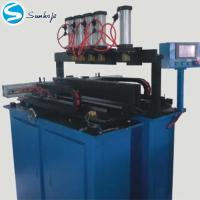 China Programmable Servo Pneumatic Four Side High Efficiency Radiator Crimping Machine for sale