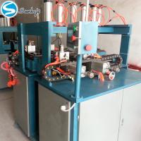 China Programmable Servo Pneumatic Four Side High Efficiency Radiator Crimping Machine for sale